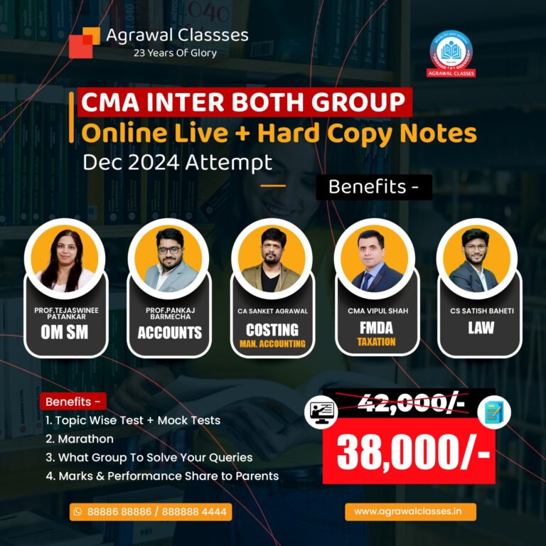 Best CMA Intermediate Classes In India | Agrawal Classes