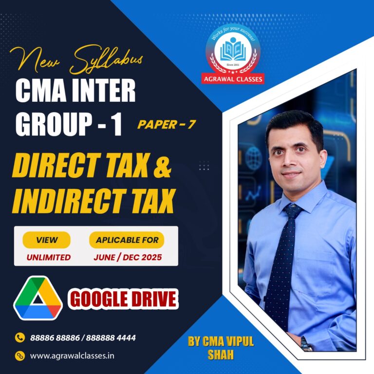 Best CMA Intermediate Classes In India | Agrawal Classes