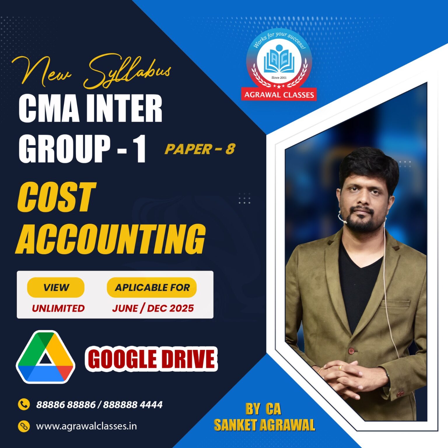 Best CMA Intermediate Classes In India | Agrawal Classes