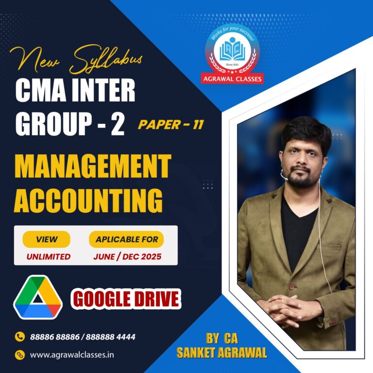 Best CMA Intermediate Classes In India | Agrawal Classes